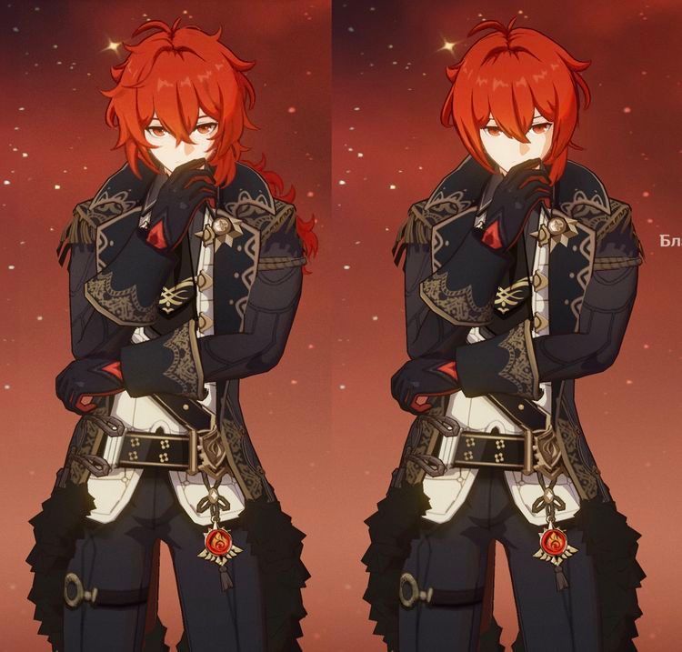 Diluc actually needs a hairstyle change Genshin Impact | HoYoLAB