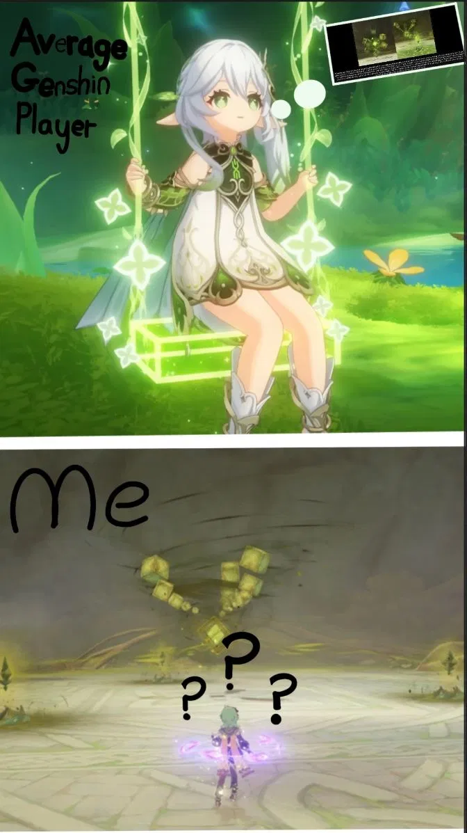 Me compared to average Genshin player Genshin Impact | HoYoLAB