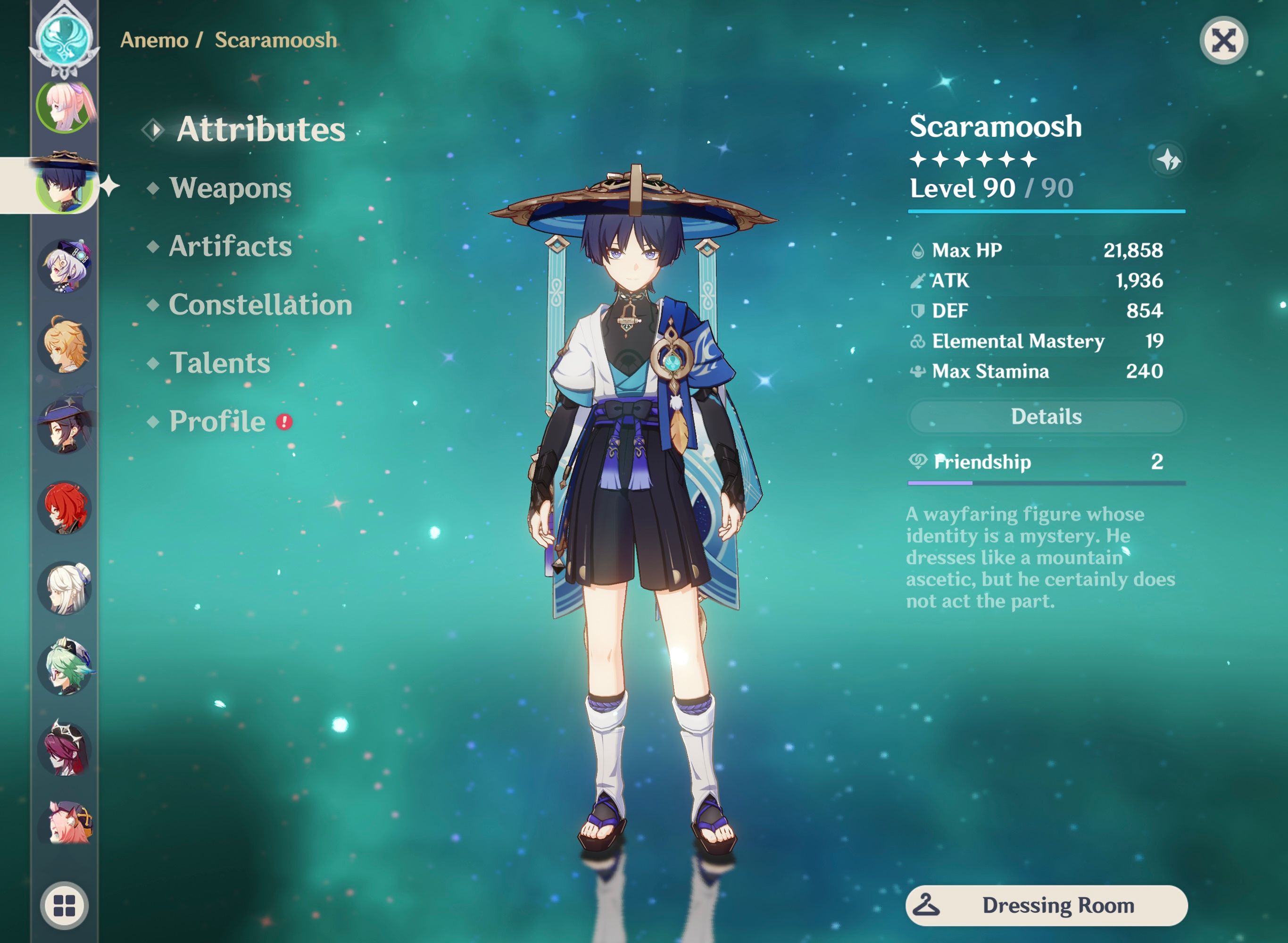 On my way to upgrade his talent to 10-10-13. My C3 SCARAMOOSH Genshin ...