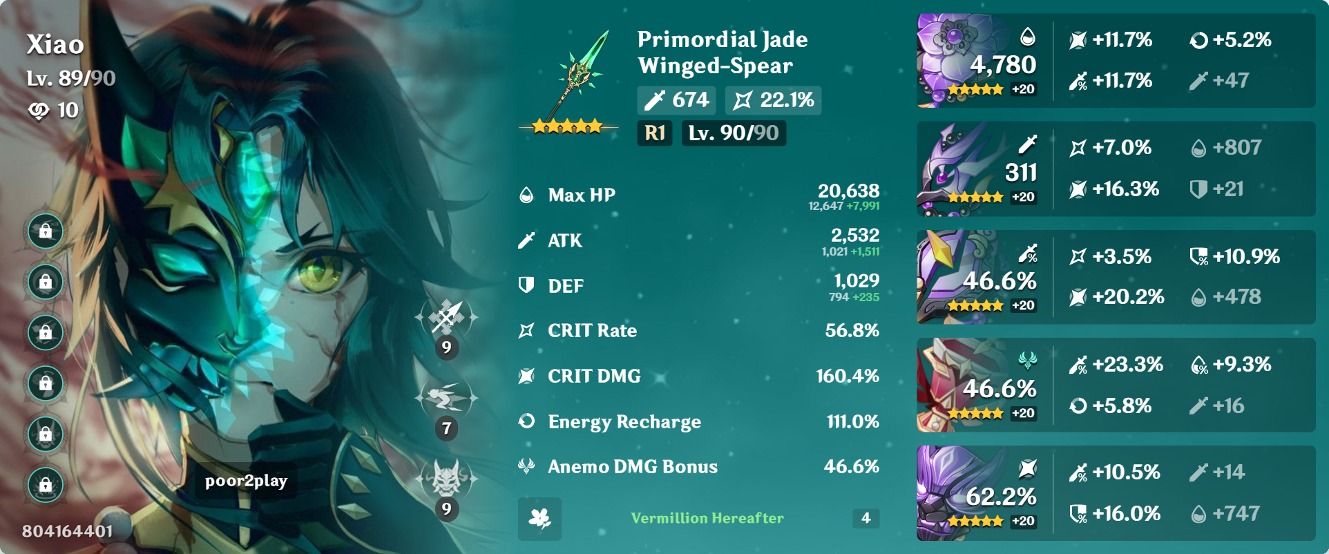 Xiao build Genshin Impact | HoYoLAB