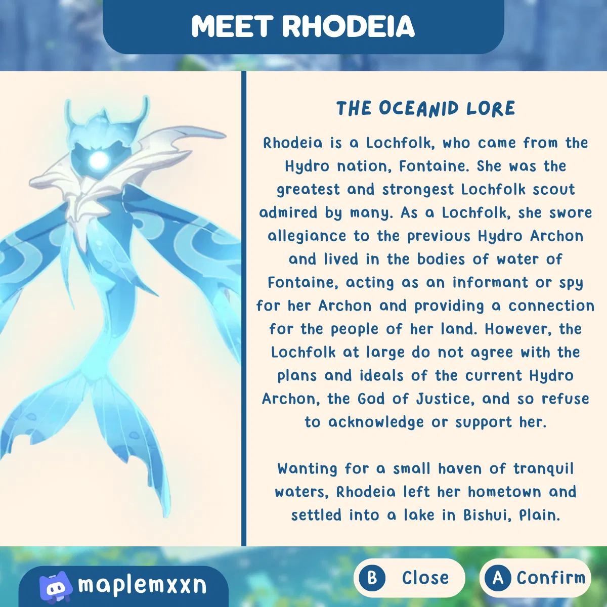 A Newbie's Not-So Helpful Guide: Oceanid and their Hydro Mimics Genshin ...