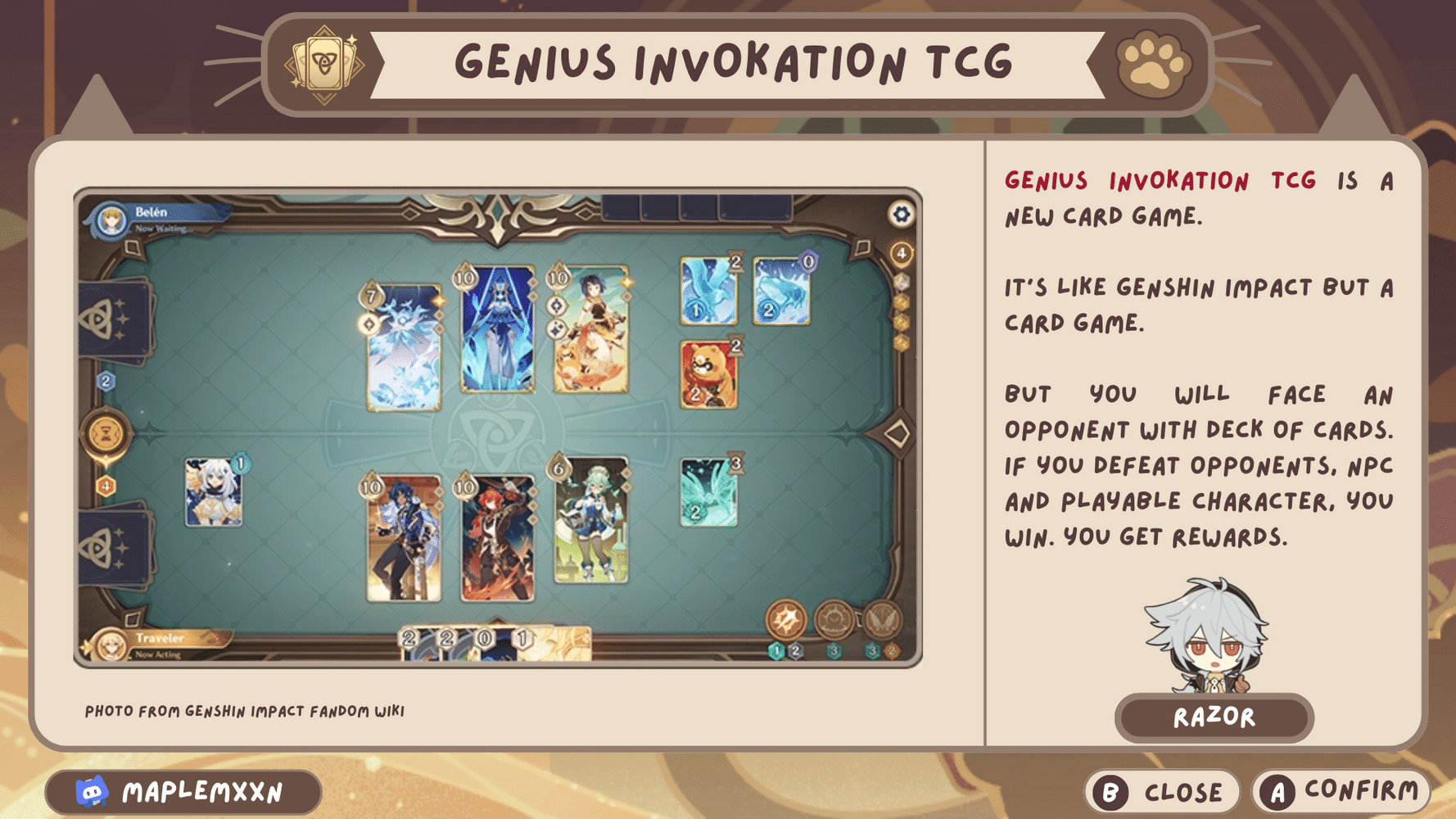 A Beginner's Not-So Helpful Guide: Genius Invokation TCG - Overview and ...