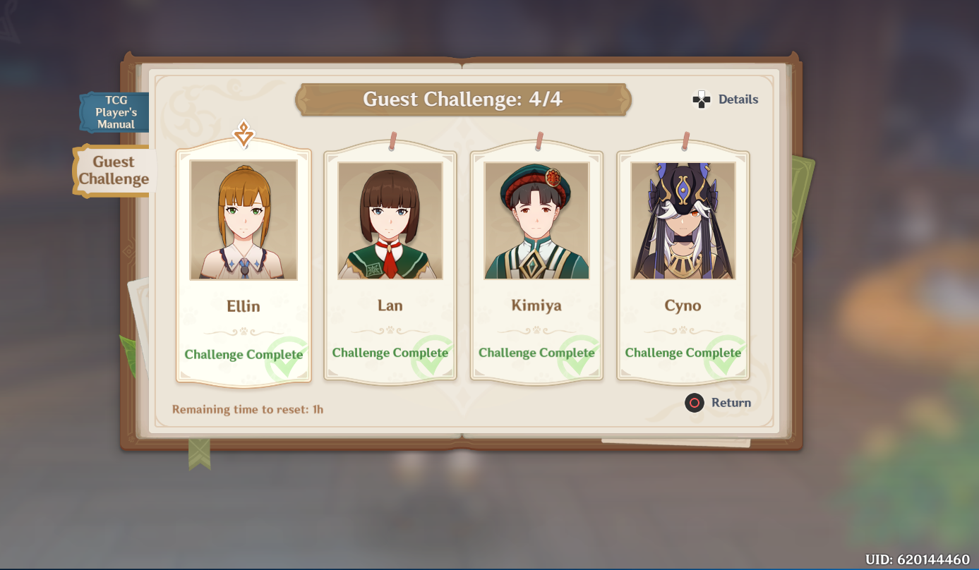 Cyno Tcg week 1 Genshin Impact | HoYoLAB