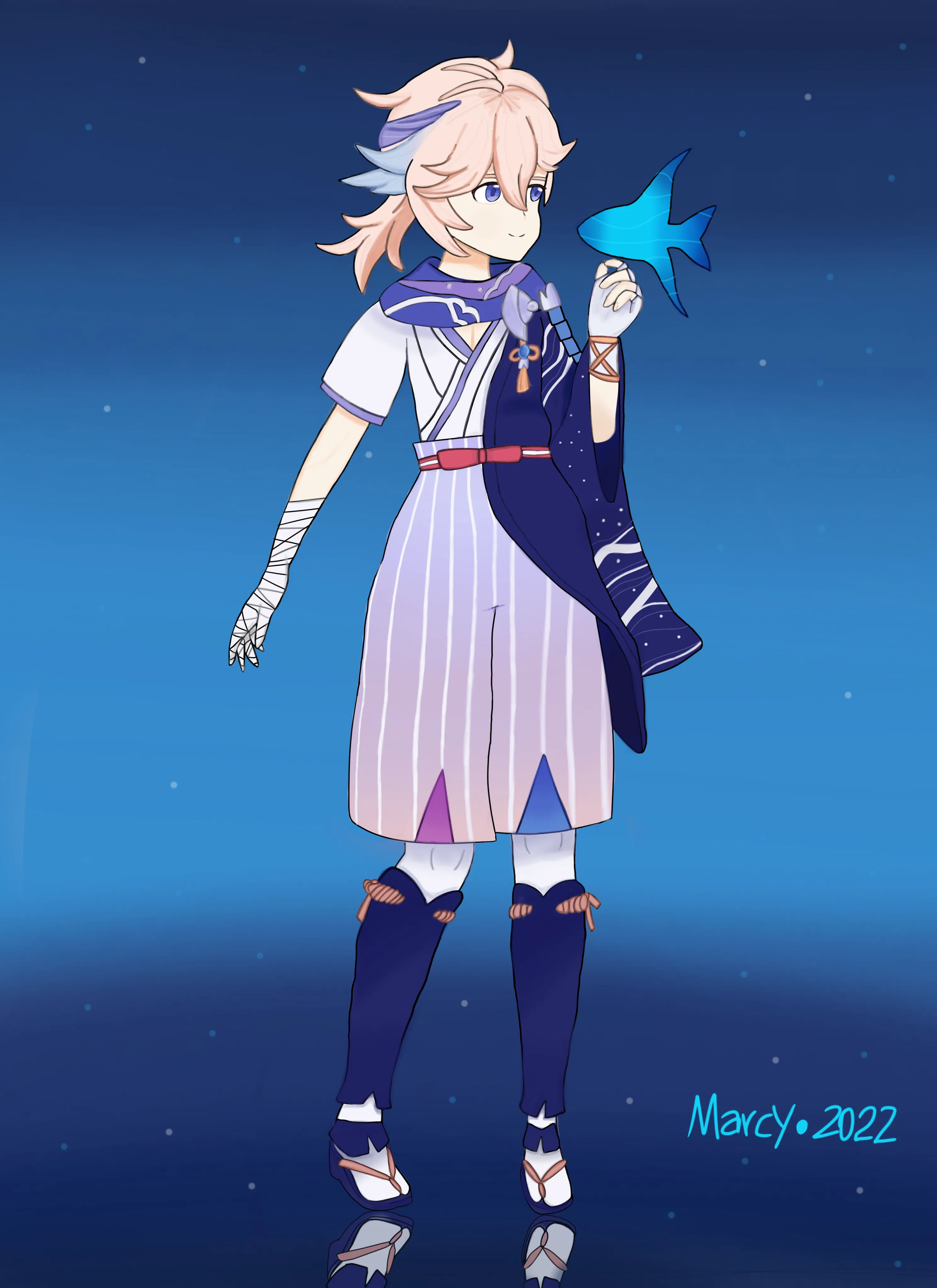 Kazuha with Kokomi’s color palette, vision, and idle animation, :p ...