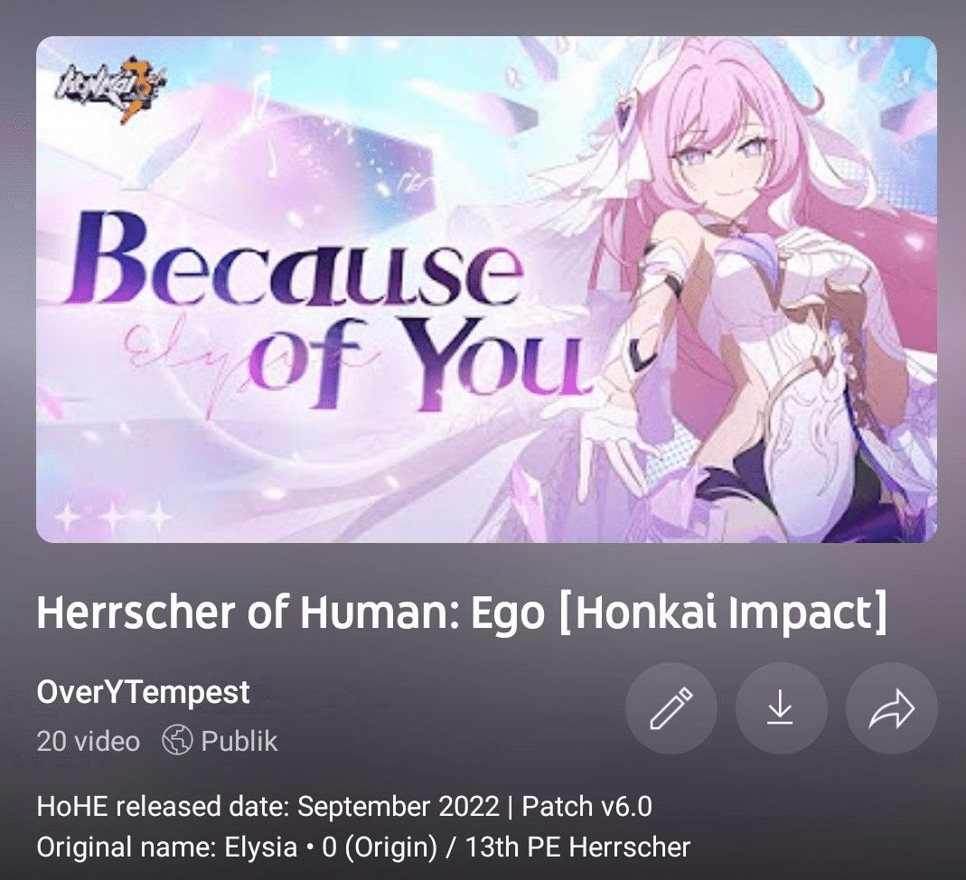 Playlist 3/3: List Herrscher Playable Honkai Impact 3rd | HoYoLAB
