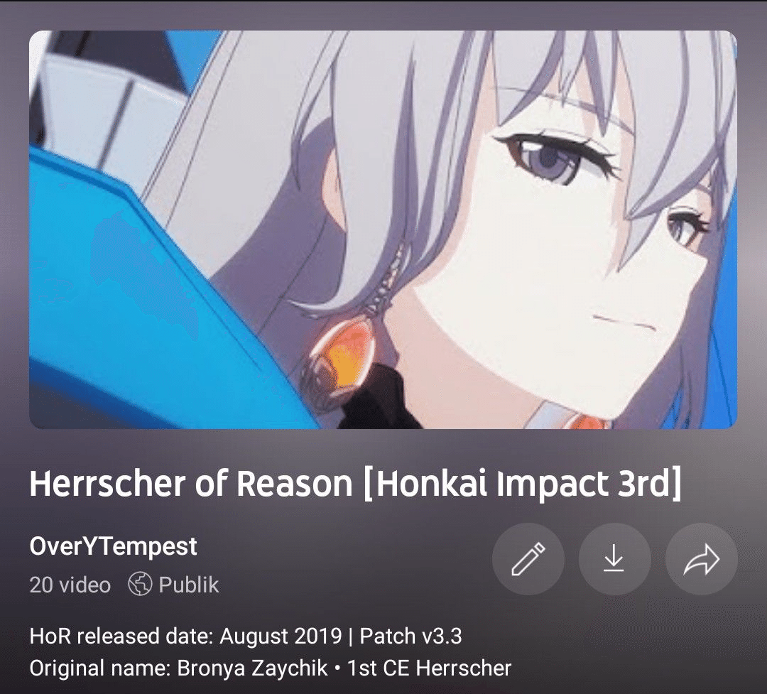 Playlist 3/3: List Herrscher Playable Honkai Impact 3rd | HoYoLAB