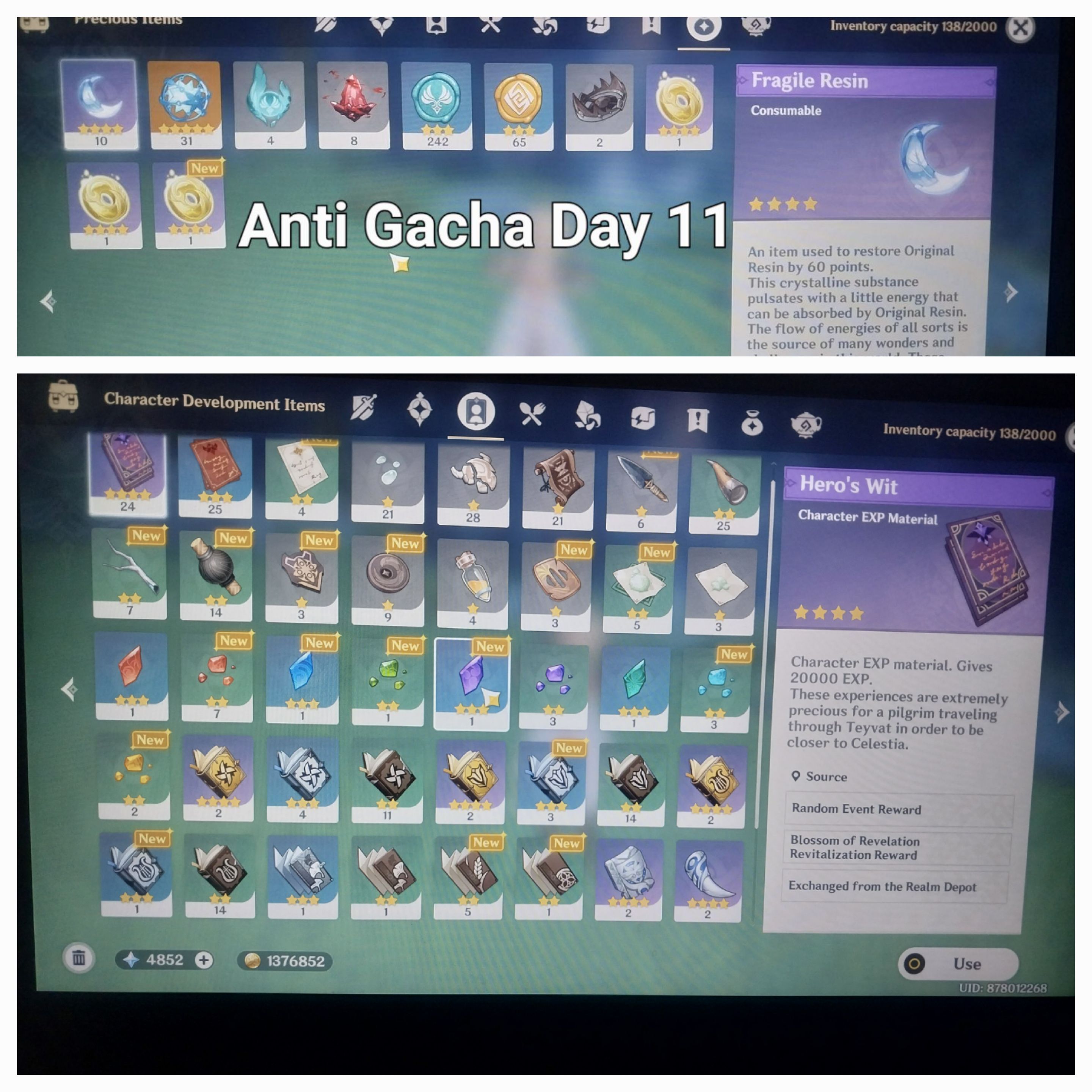 Anti Gacha Day 11-17 Genshin Impact | HoYoLAB