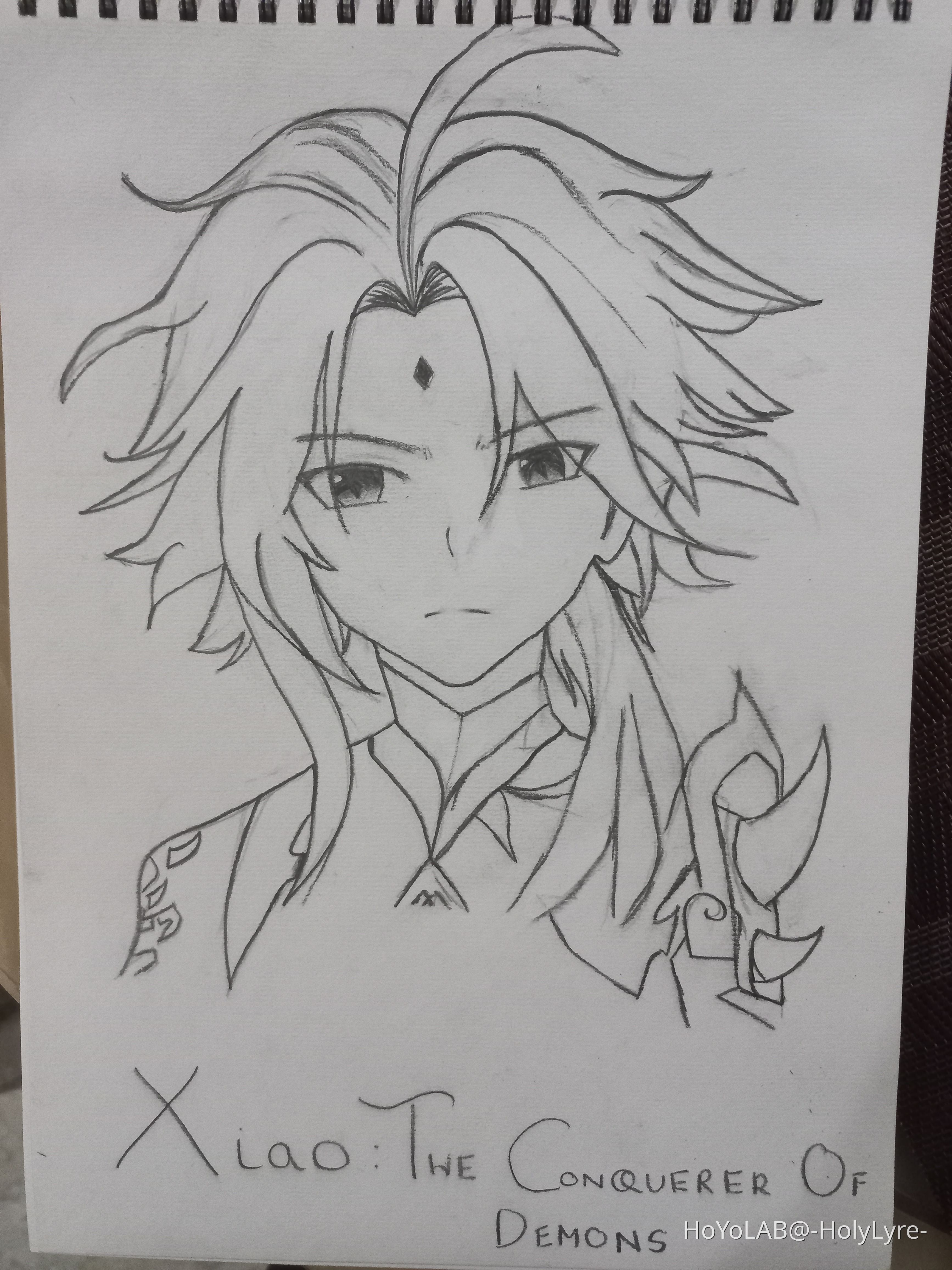 Xiao sketch! Genshin Impact | HoYoLAB