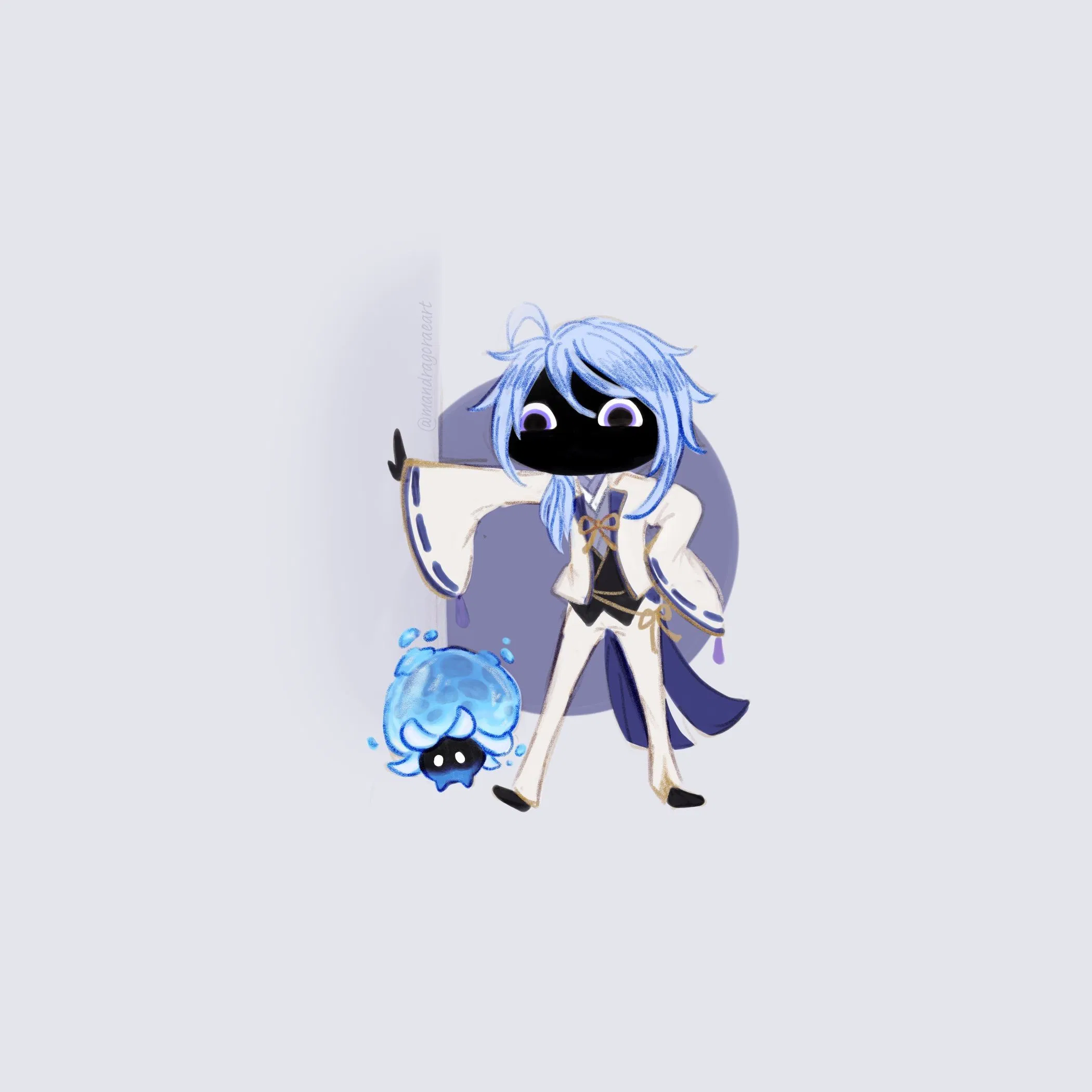Faceless Chibi Ayato Icons Genshin Impact | HoYoLAB
