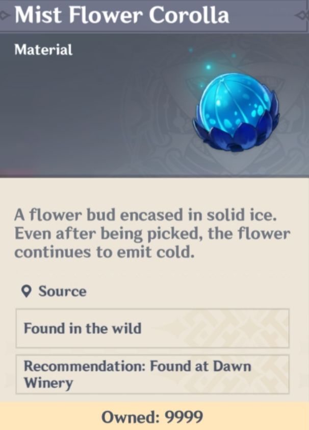 Mist Flower Corolla Genshin Impact | HoYoLAB