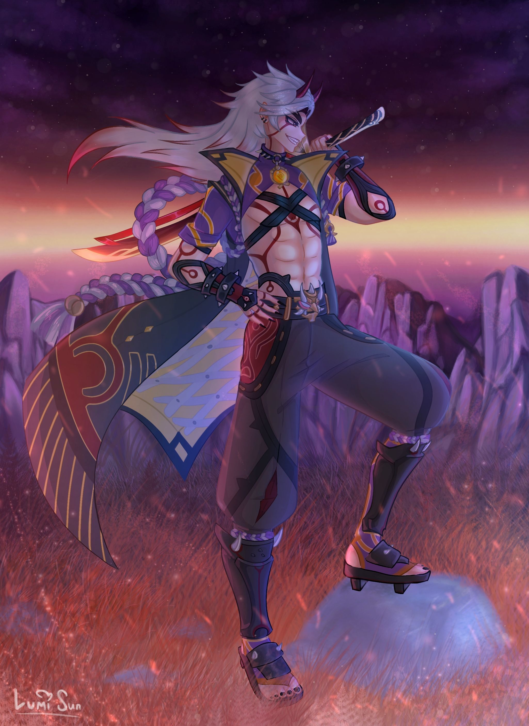 Arataki Itto! Red Oni! Genshin Impact | HoYoLAB