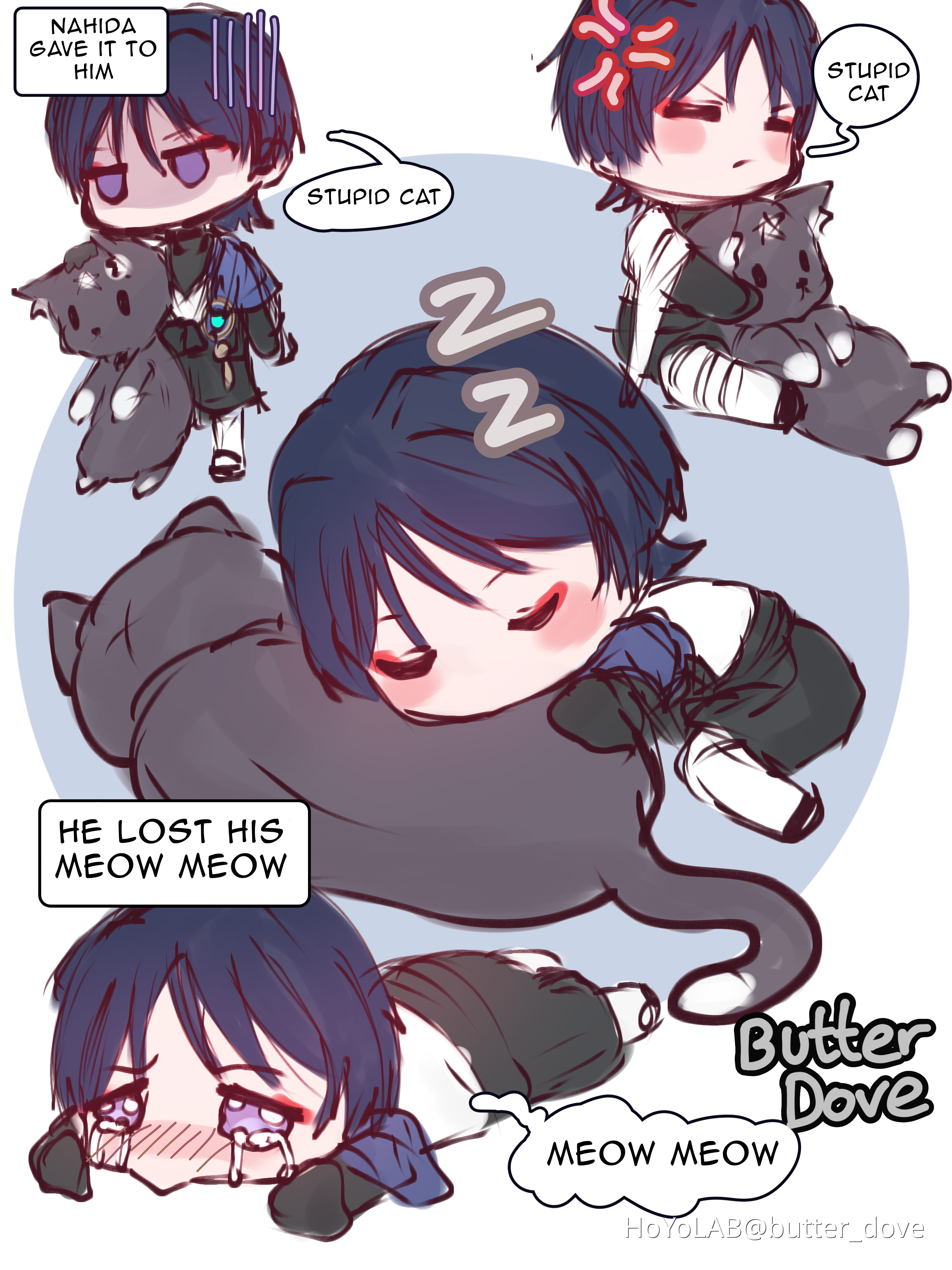 Scara and Meow Meow Genshin Impact | HoYoLAB