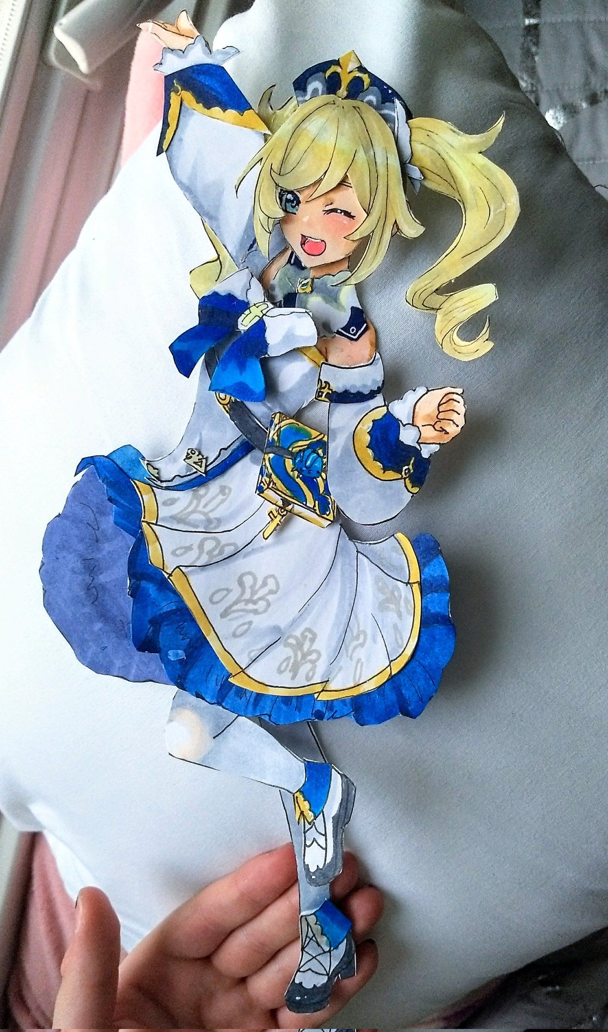 Barbara paper figure! Genshin Impact | HoYoLAB