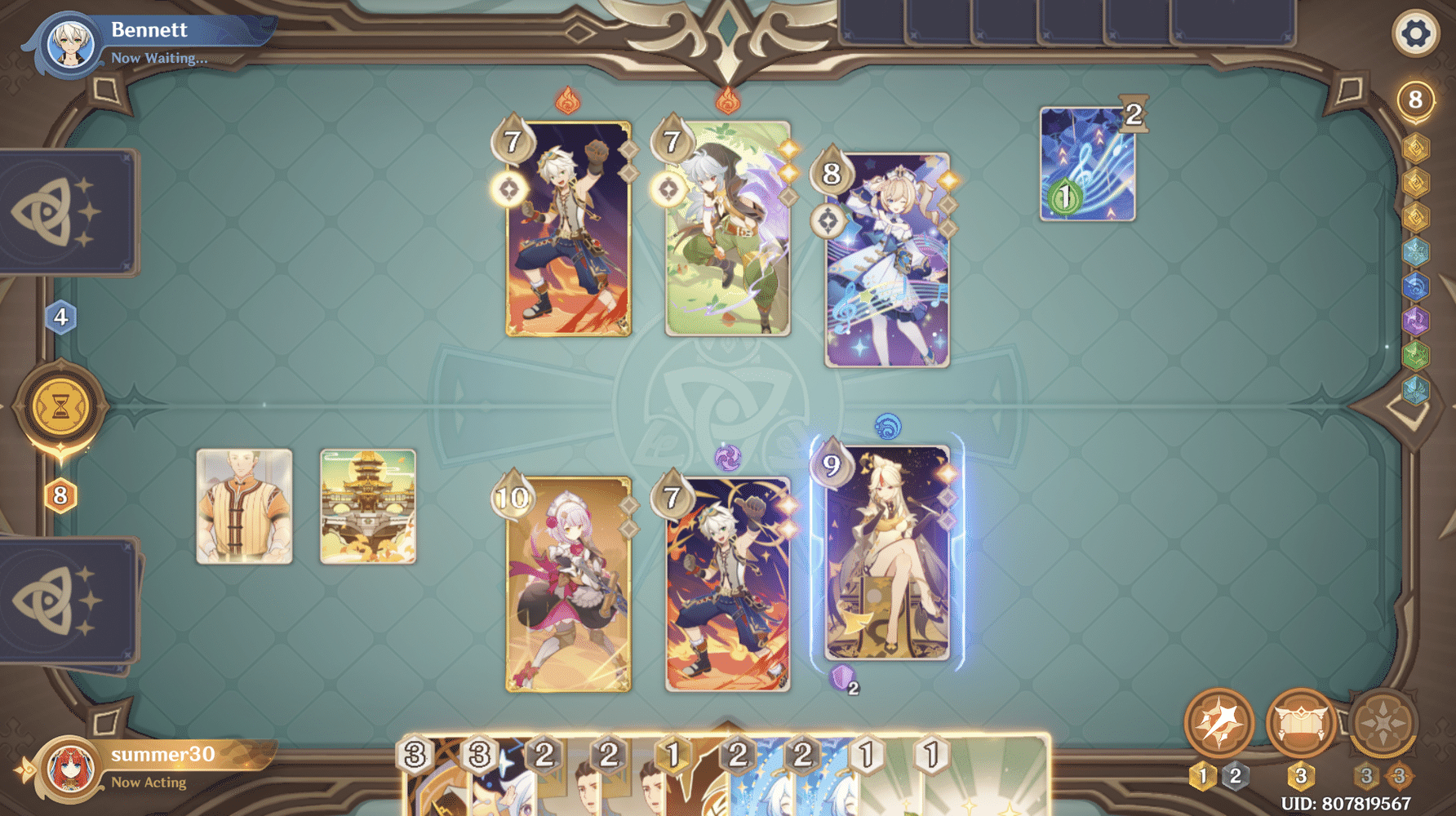 Genius Invokation TCG Tavern Guest Challenge Tips (Bennett) Opponent ...