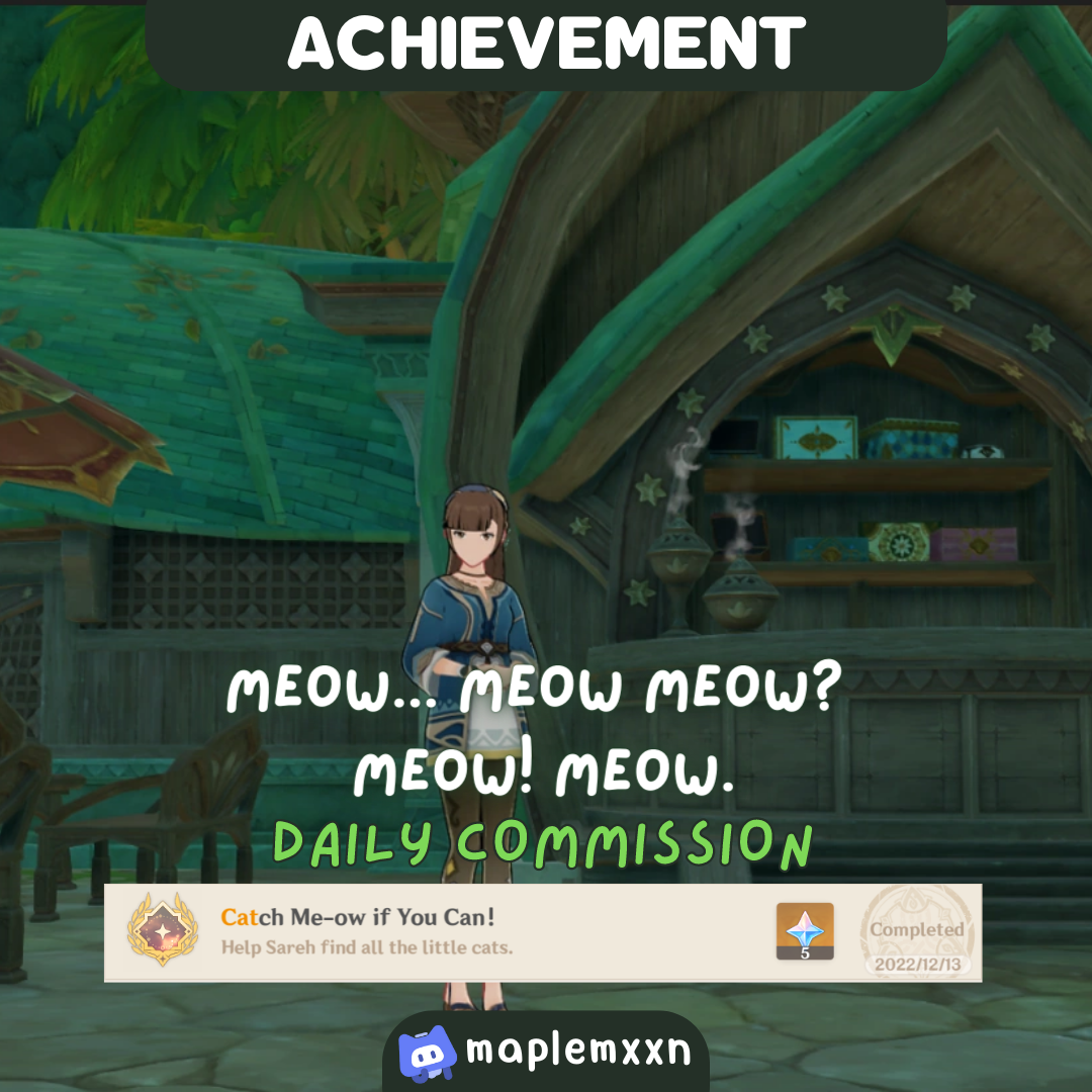 Meow... Meow meow? Meow! Meow. | Daily Commission Genshin Impact | HoYoLAB
