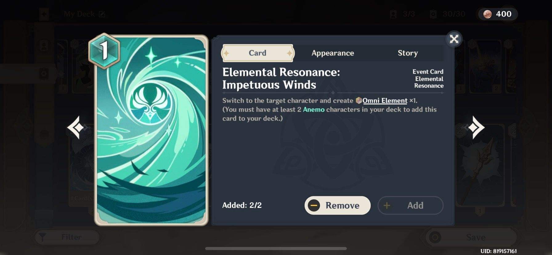 [Genius Invokation TCG] Deck Building: Anemo Resonance Genshin Impact ...