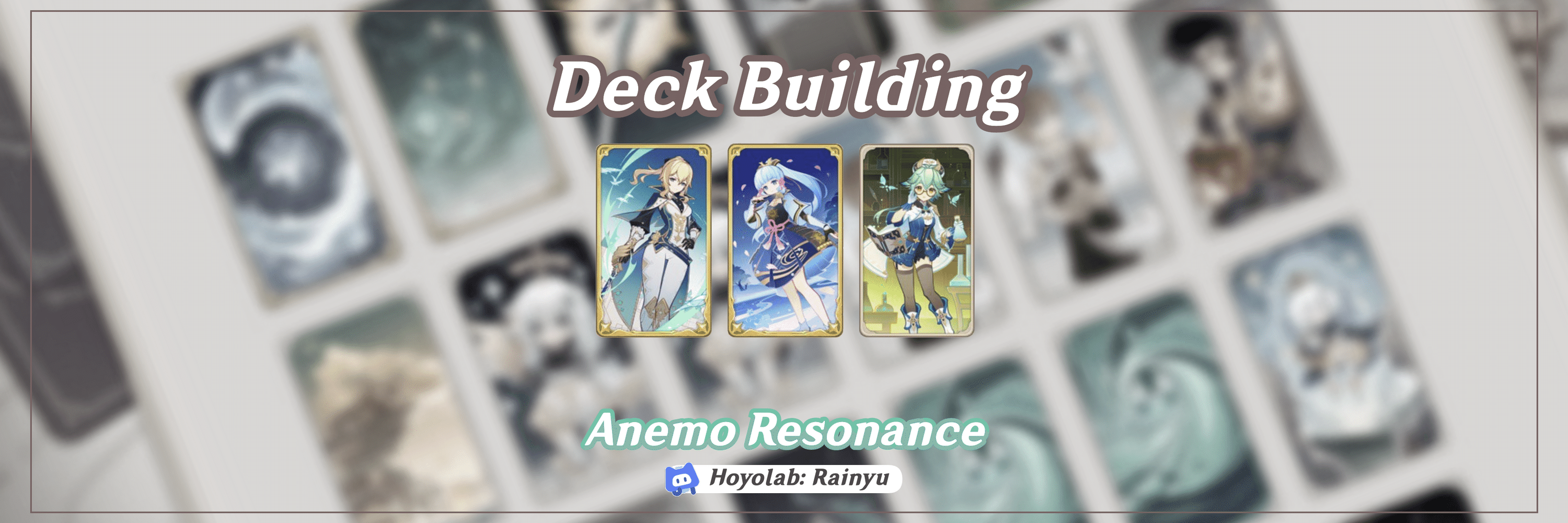 [Genius Invokation TCG] Deck Building: Anemo Resonance Genshin Impact ...