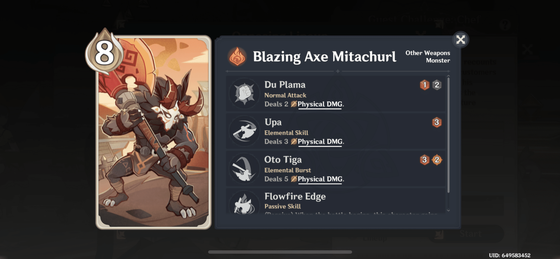 Genius Invokation TCG Tavern Guest Challenge Tips: Chef Mao Genshin ...