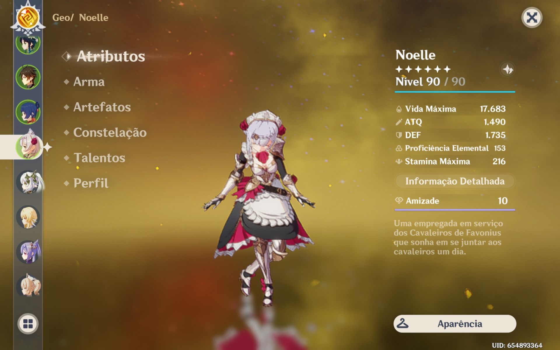 Build da minha main : Noelle! Genshin Impact | HoYoLAB