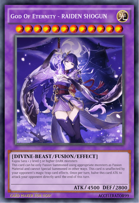RAIDEN SHOGUN TCG Genshin Impact | HoYoLAB