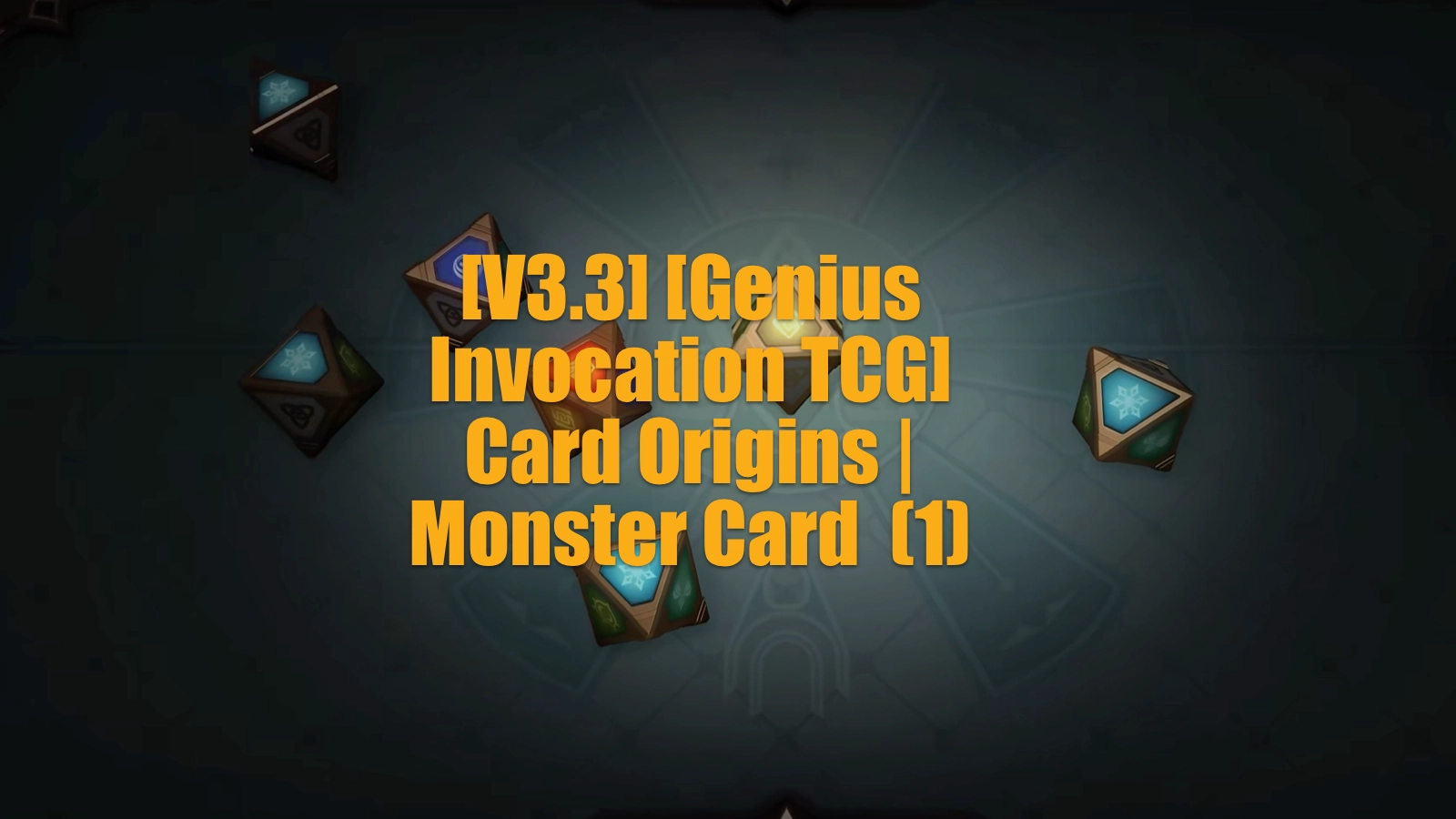 [V3.3] [Genius Invocation TCG] Card Origins | Monster Card Skill Info ...
