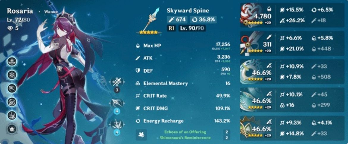 A good rosaria build.thanks to Reddit here’s the link https://www ...