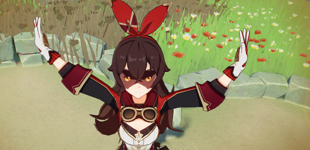 when you give amber a fatui mask Genshin Impact | HoYoLAB