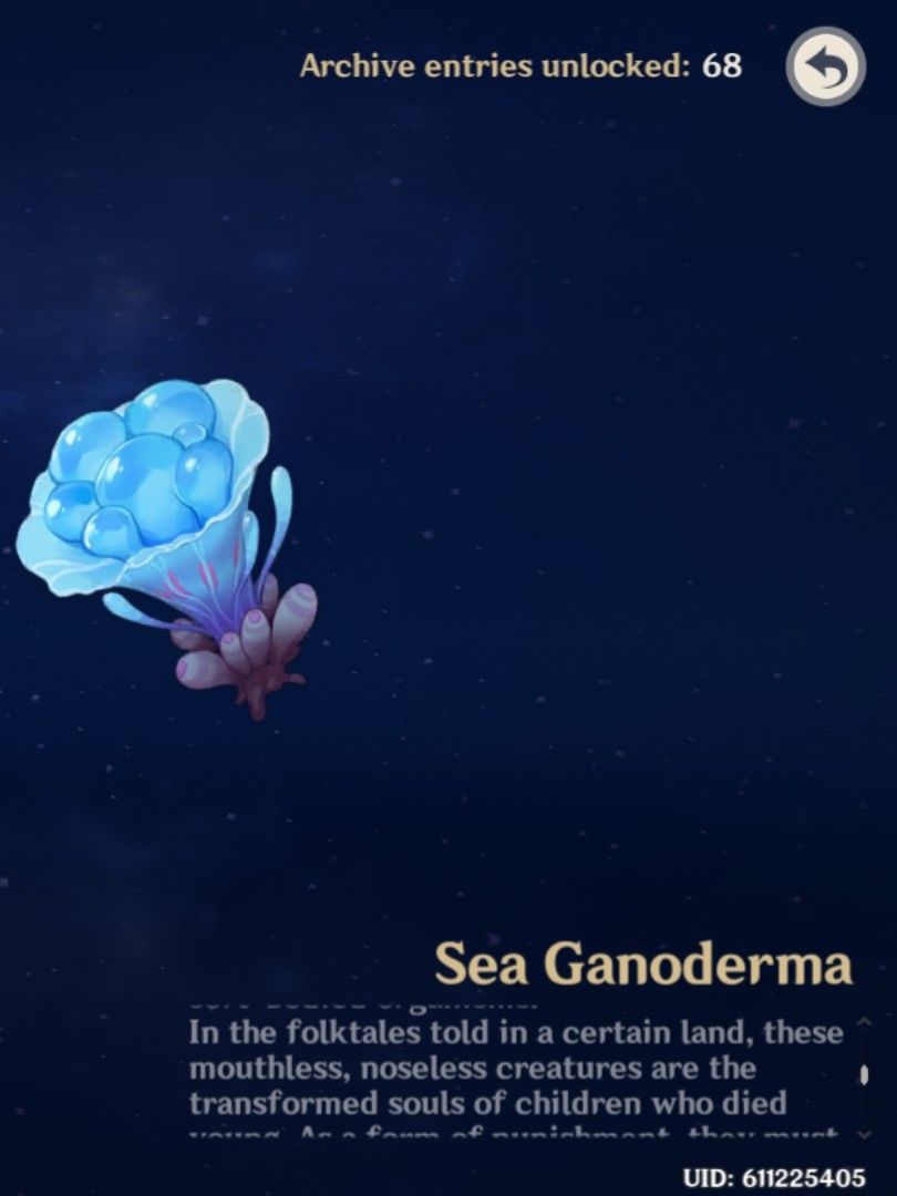 So I found out something about these sea ganoderma that I've been ...