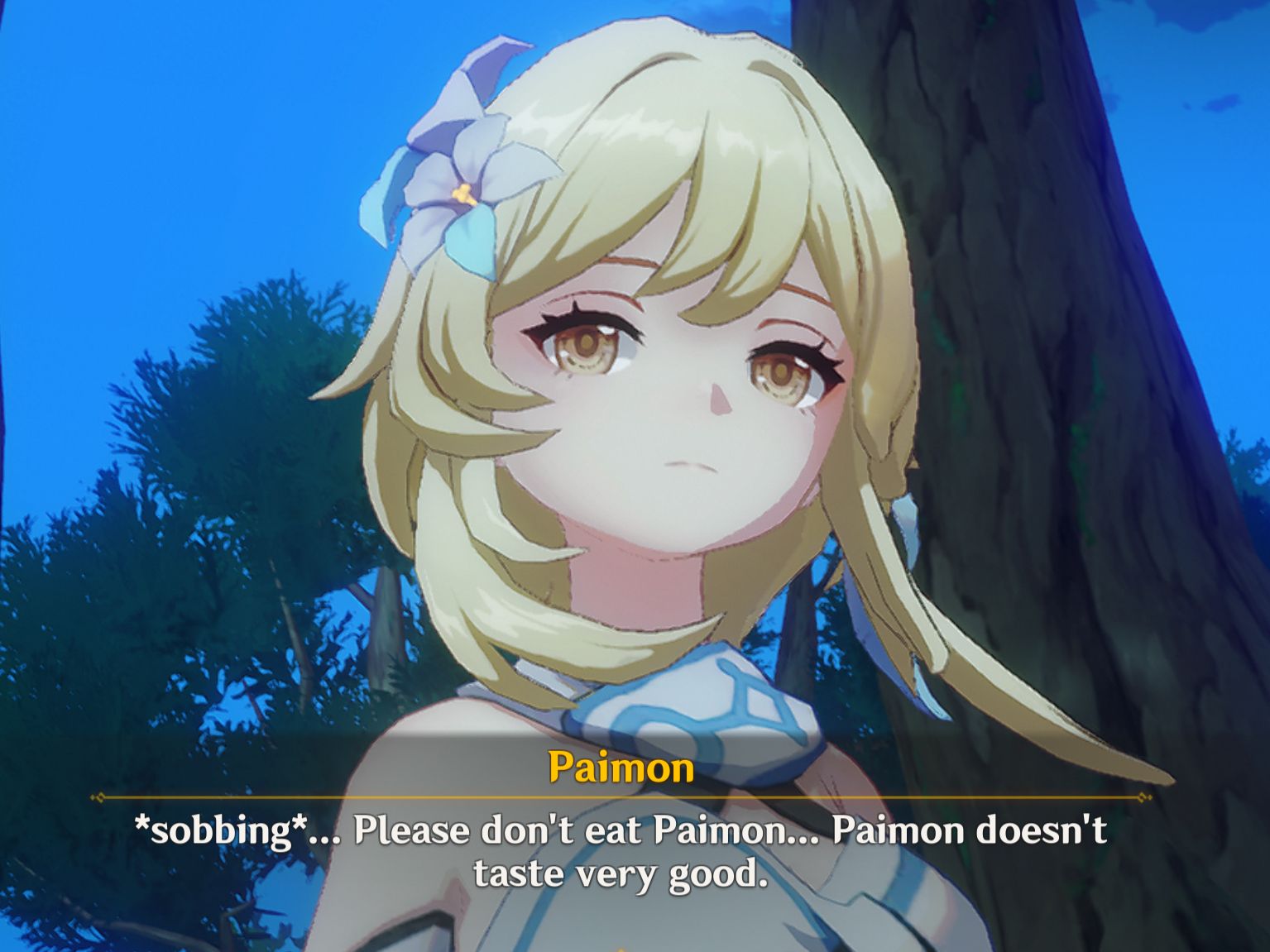 Lumine’s face expression when she lost all patience for Paimon🤣 Genshin ...