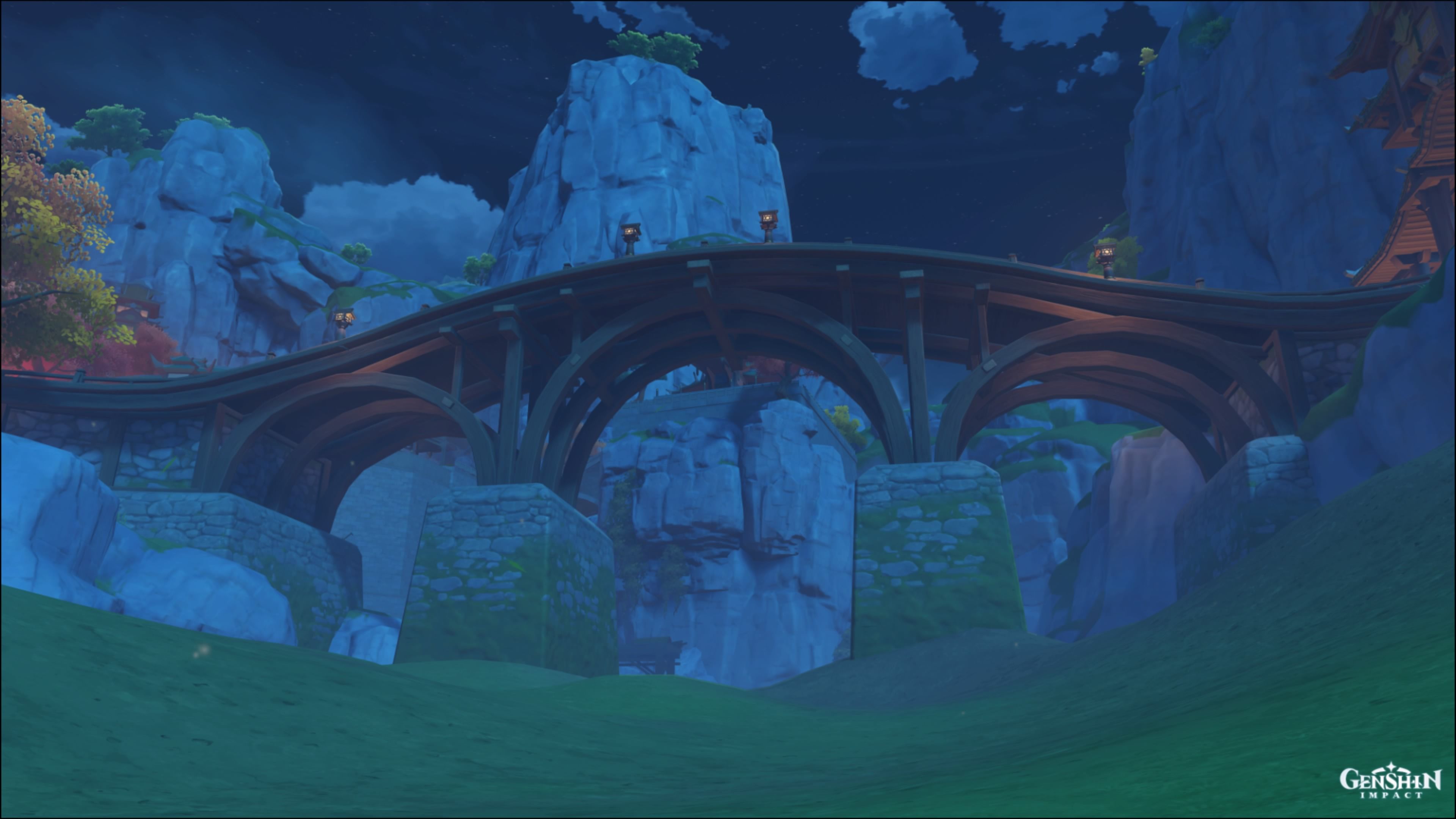 Bridge in liyue Genshin Impact | HoYoLAB