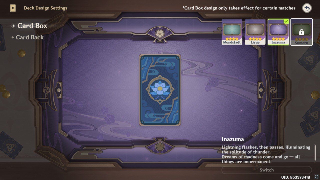 Deck Layout Display Genshin Impact | HoYoLAB