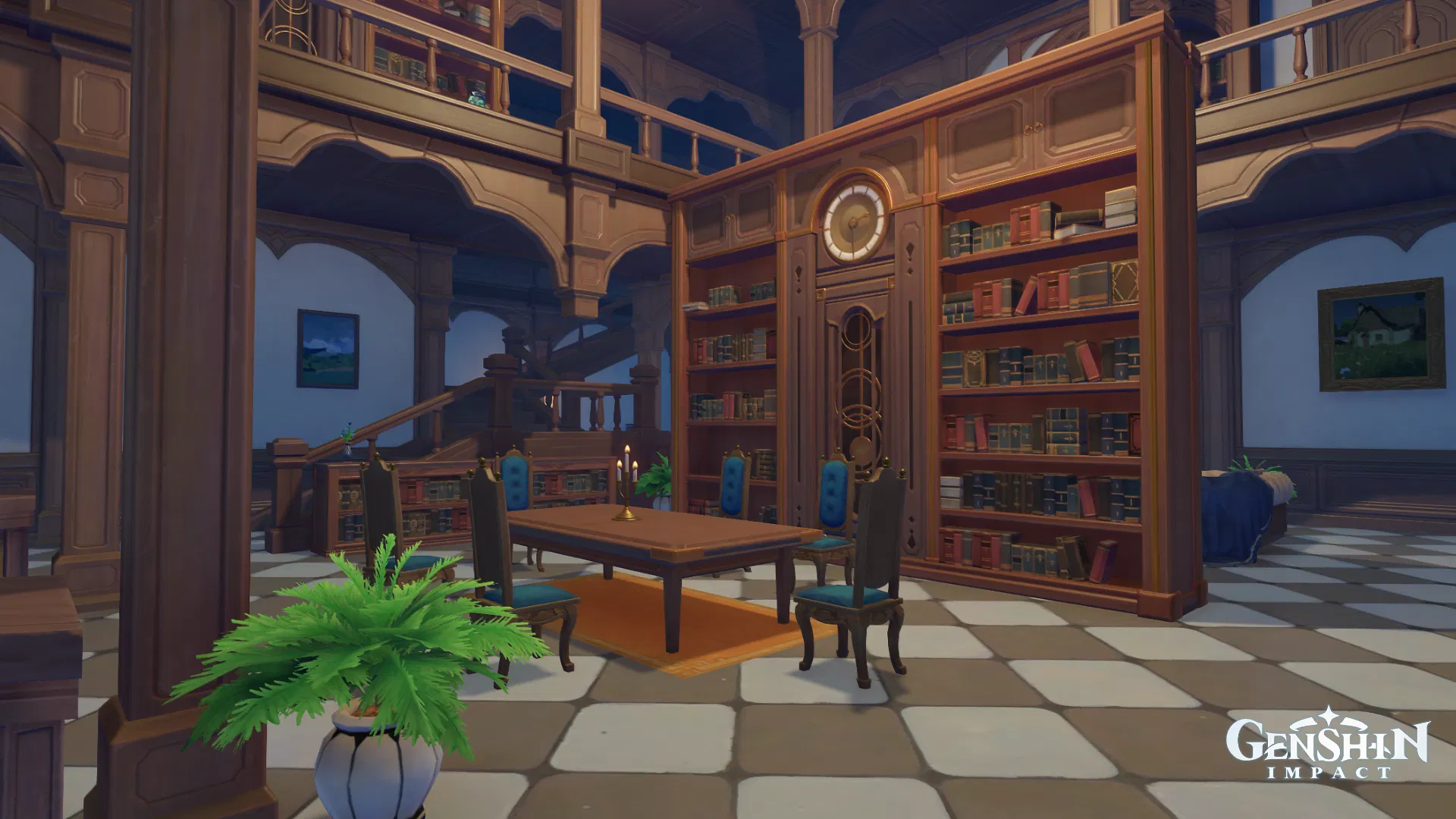Mondstadt Library: Ground & Upper Floor + Alchemy lab {30868092475 ...