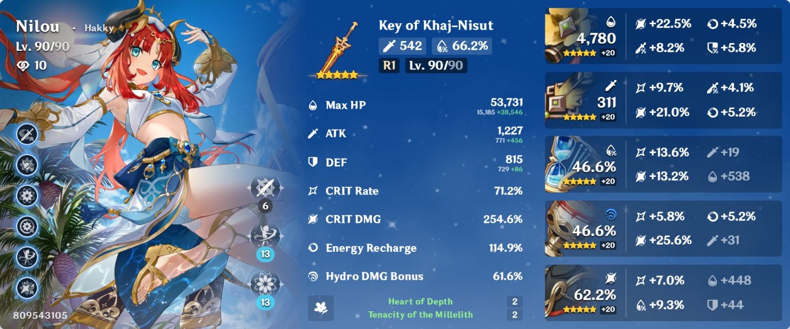 Nilou build Genshin Impact | HoYoLAB