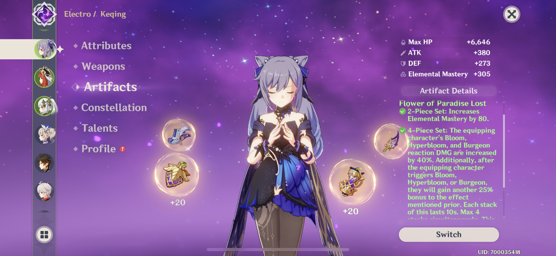 Keging , Flower of Paradise Build Genshin Impact | HoYoLAB