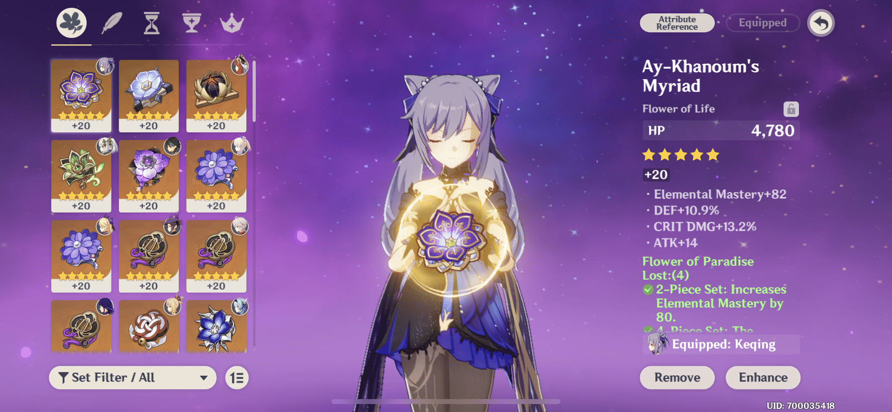 Keging , Flower of Paradise Build Genshin Impact | HoYoLAB