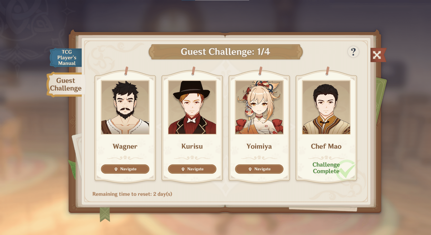 Genius Invokation TCG Tavern Guest Challenge Tips // Chef Mao Genshin ...