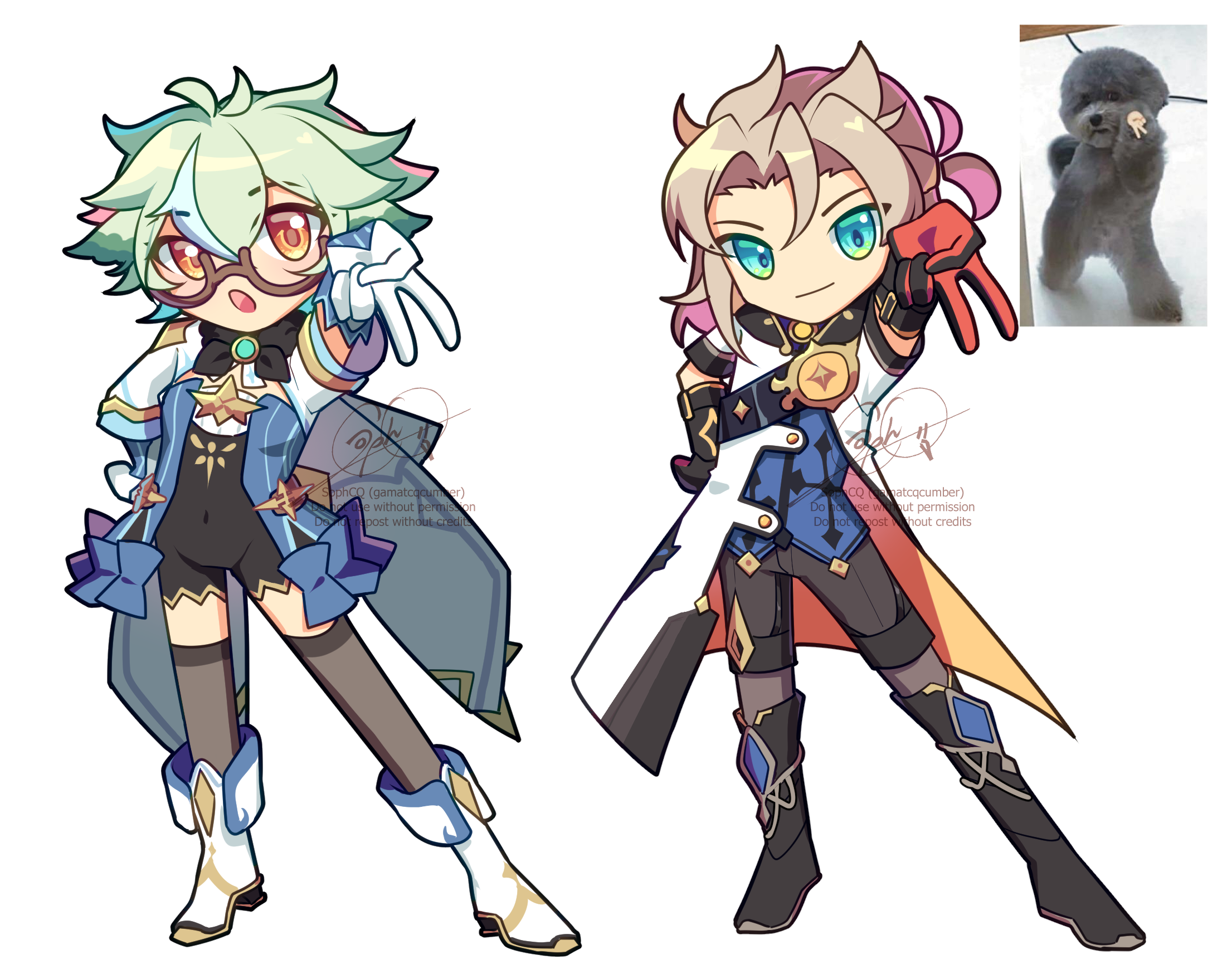 alberose doing the gyaru dog pose Genshin Impact | HoYoLAB