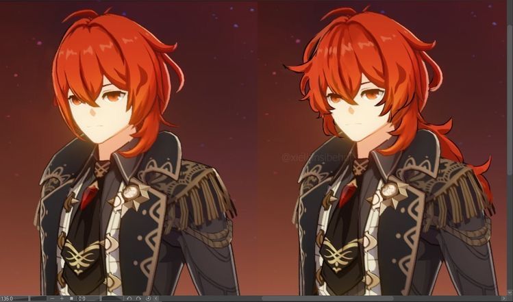 Change Diluc’s hair! Genshin Impact | HoYoLAB