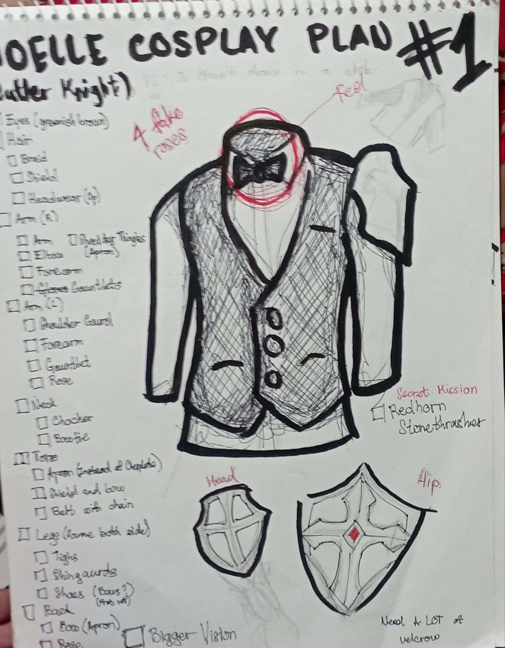 I've been wanting to start my cosplay project "Noel Butler Knight" but ...