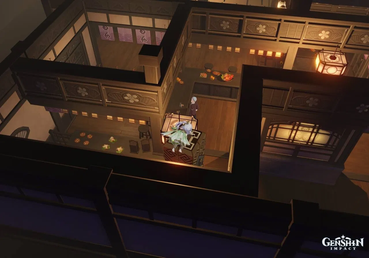 Oh wow! Inazuma restaurant is so cool! Genshin Impact | HoYoLAB