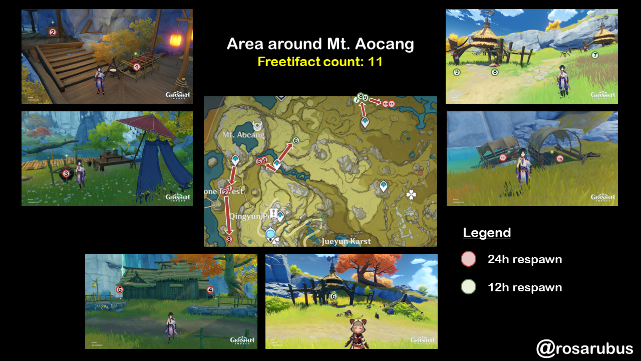 Free Artifact Farming Routes - Liyue Genshin Impact | HoYoLAB