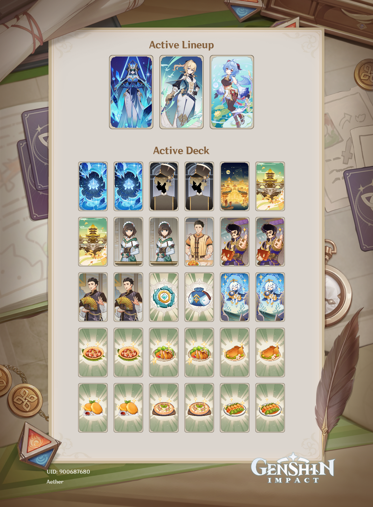 I Swirl by My Sword - Freeze Swirl Deck Genshin Impact | HoYoLAB