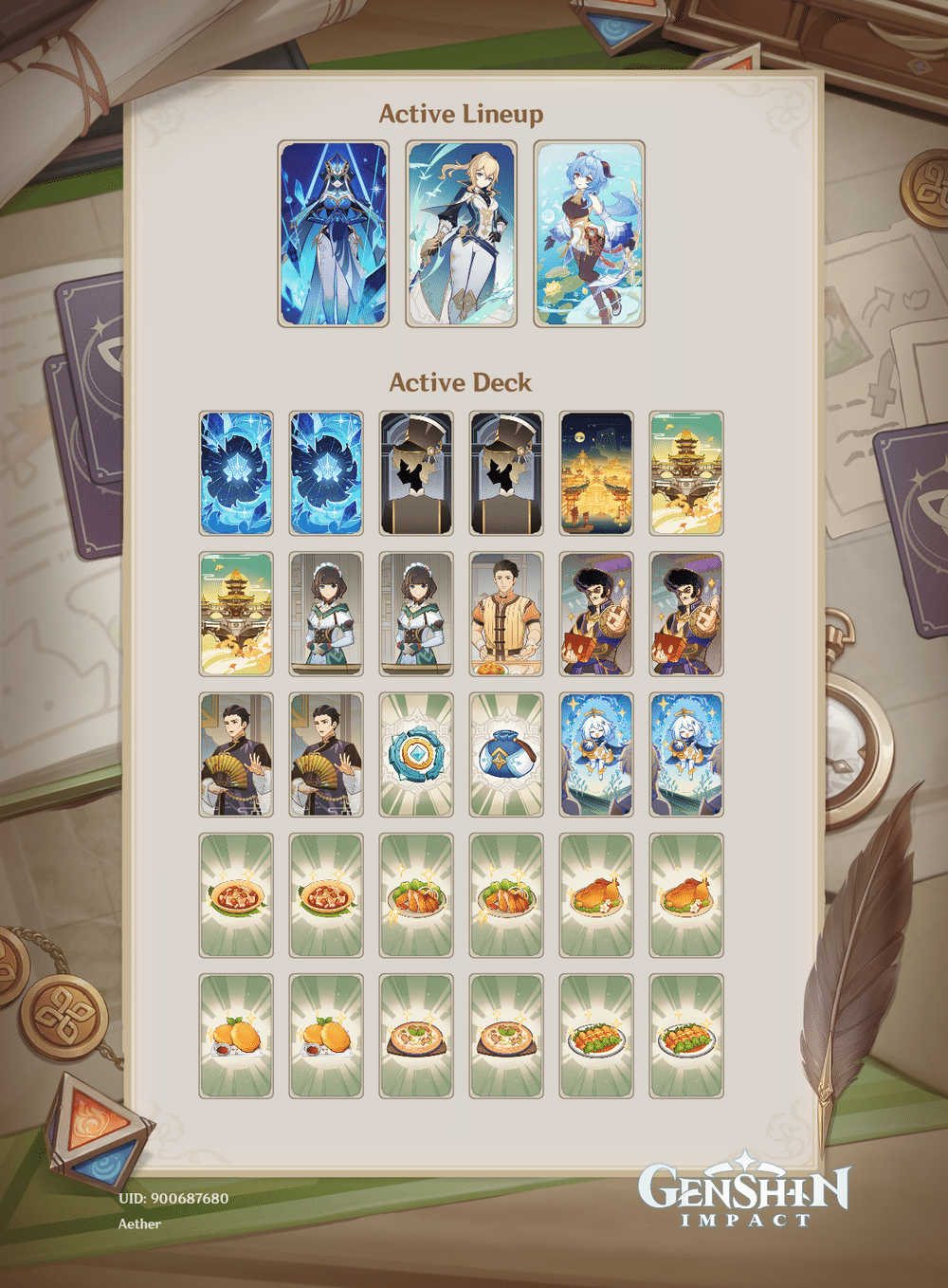 I Swirl by My Sword - Freeze Swirl Deck Genshin Impact | HoYoLAB