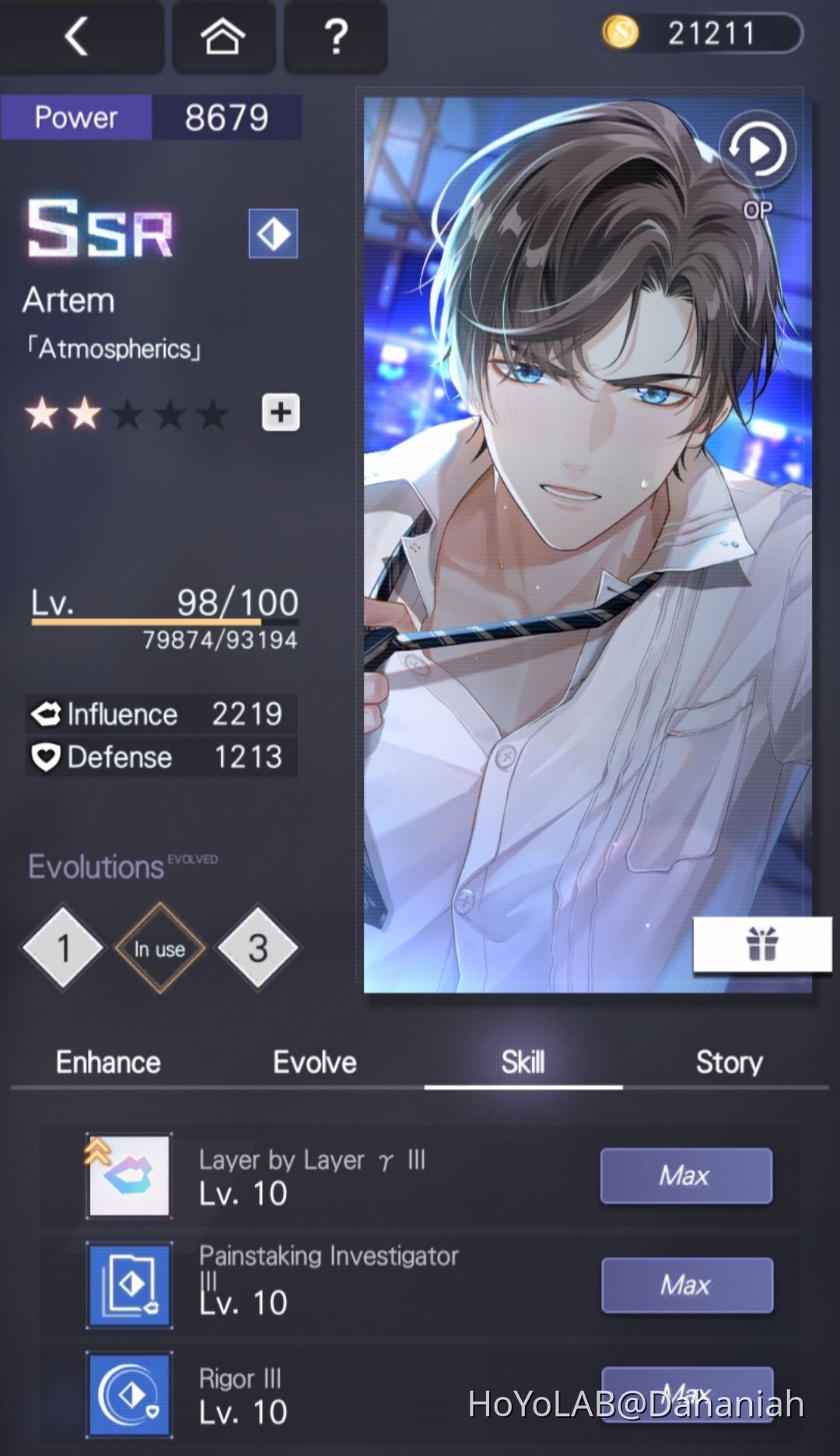 Full card SSR upgrade skill Tears of Themis | HoYoLAB