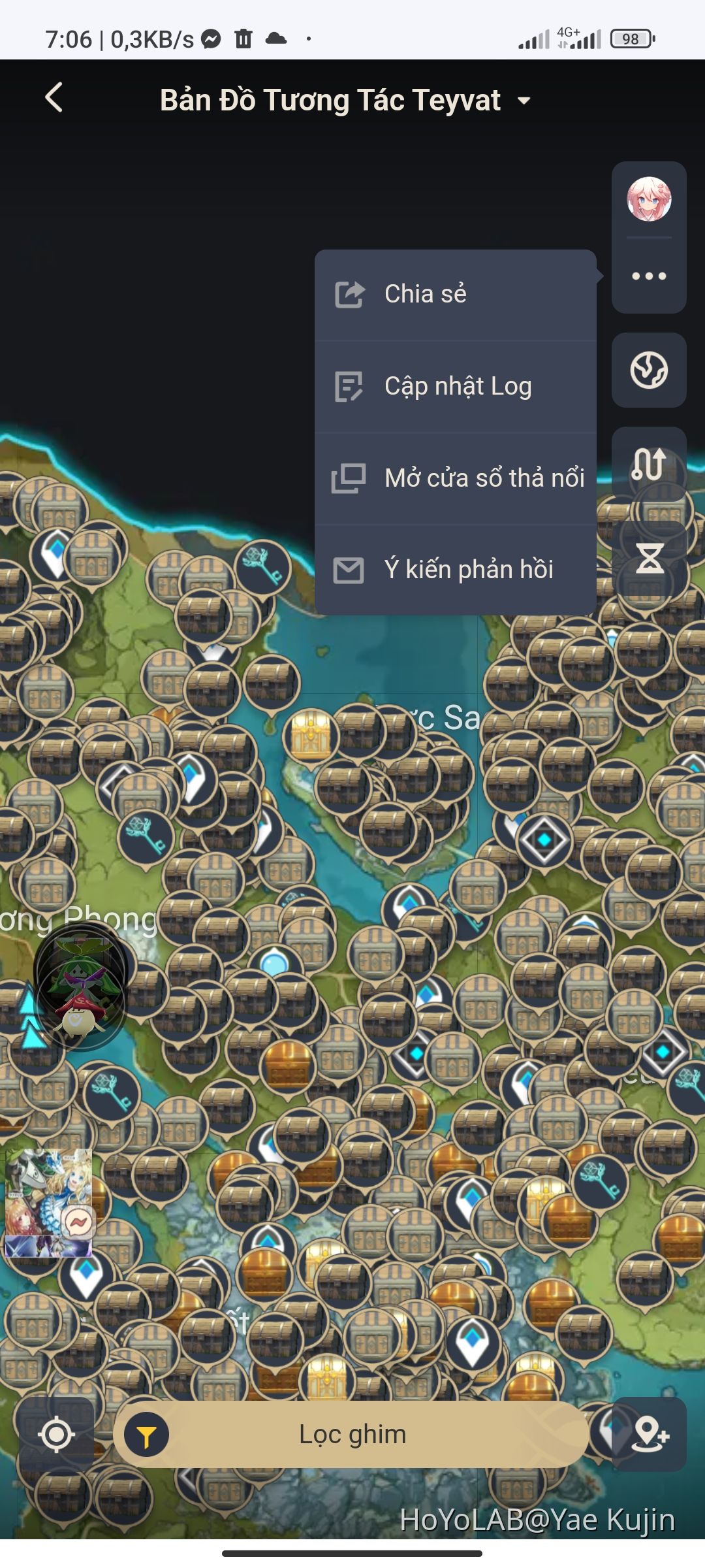 Xài Teyvat map đã lâu h tôi mới biết tính năng này Genshin Impact | HoYoLAB