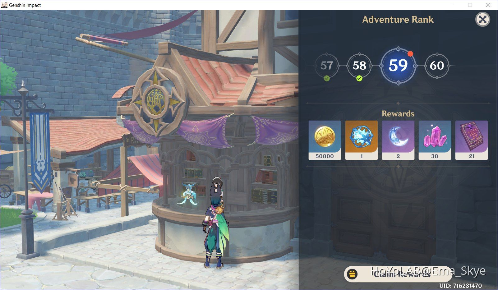 Adventure Rank 59 Genshin Impact | HoYoLAB