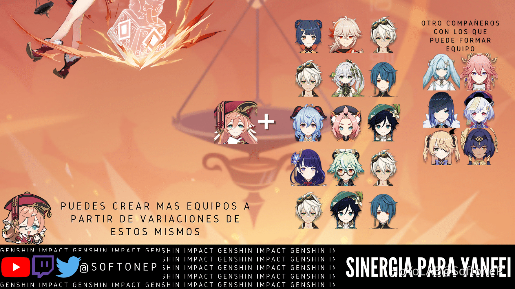 Build de Yanfei [Dps] [Guía versión 3.3] | SoftoneP Genshin Impact ...