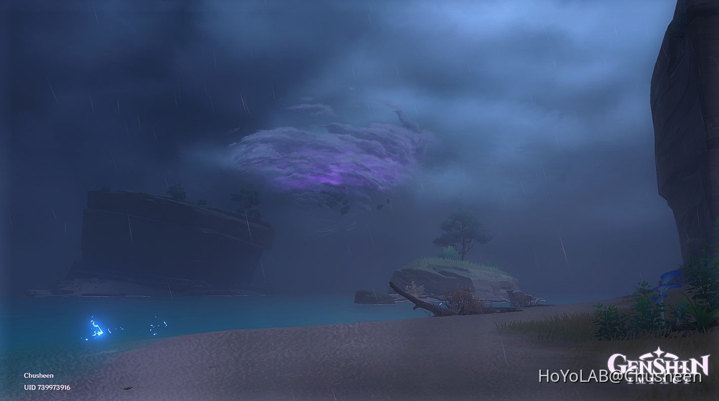 A stormy day at the Inazuma Beach Genshin Impact | HoYoLAB