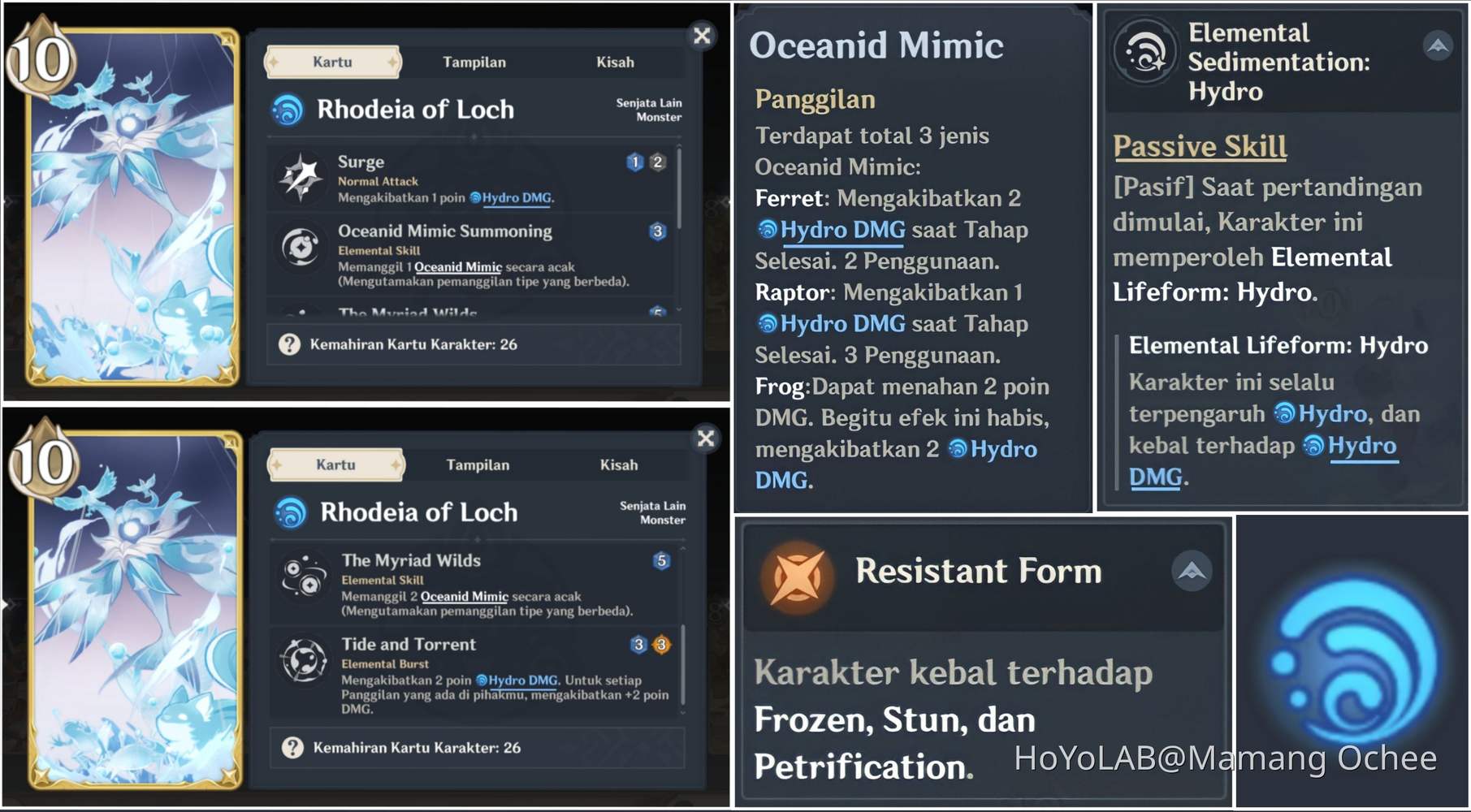Tips Tantangan Tavern Genius Invokation TCG Rhodeia of Loch Genshin ...