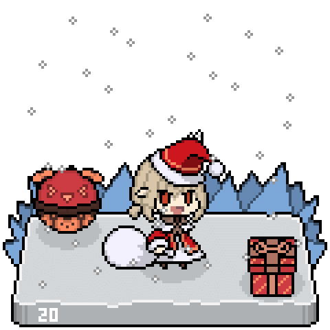 Pixelated Advent Calendar - Day #20 (Padoru Klee) Genshin Impact | HoYoLAB